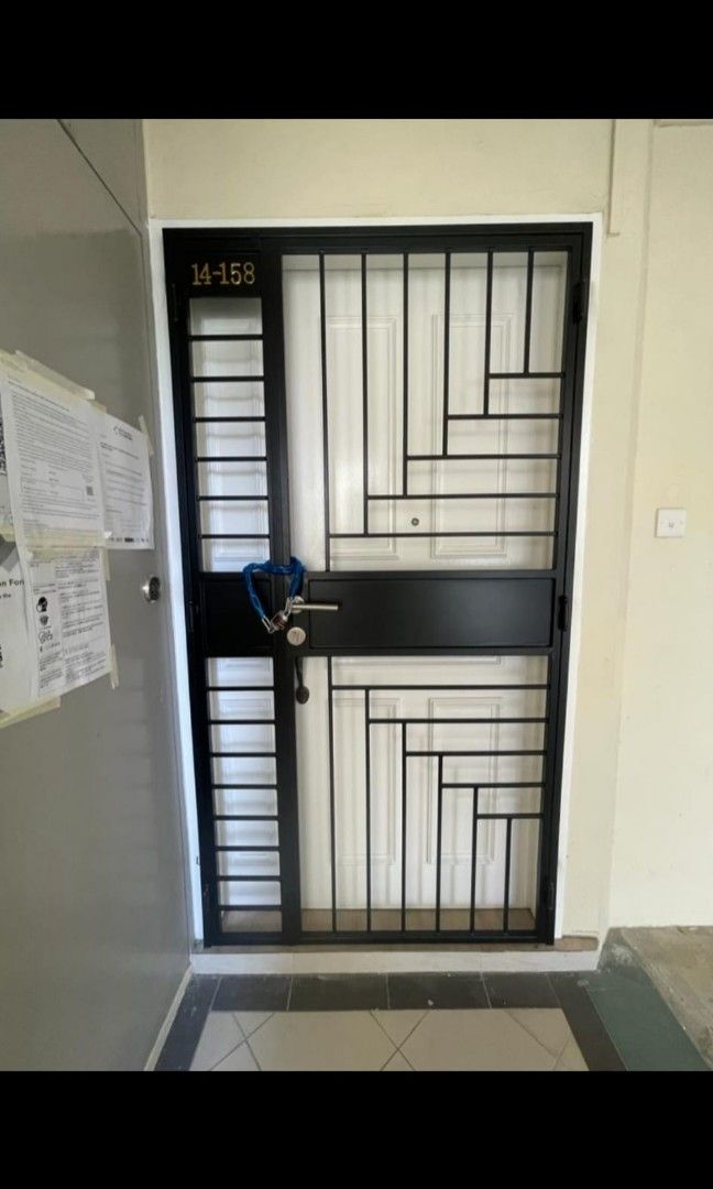 Hdb / Condo metal gates., Furniture & Home Living, Security & Locks ...