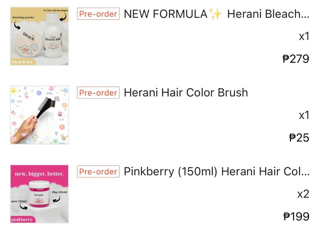 HERANI Non damaging hair bleach, Women's Fashion, Watches & Accessories ...
