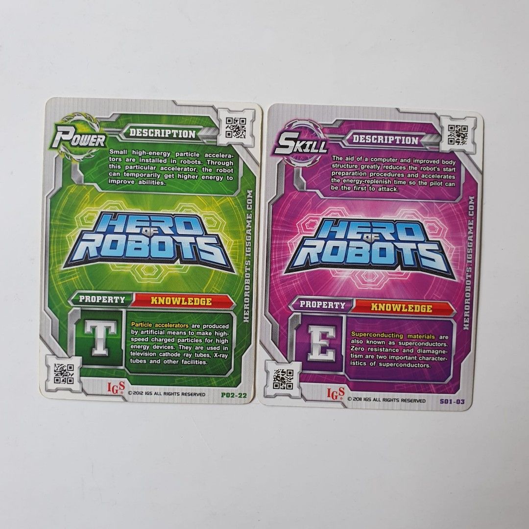Hero of Robots Arcade Game Cards, Hobbies & Toys, Toys & Games on Carousell