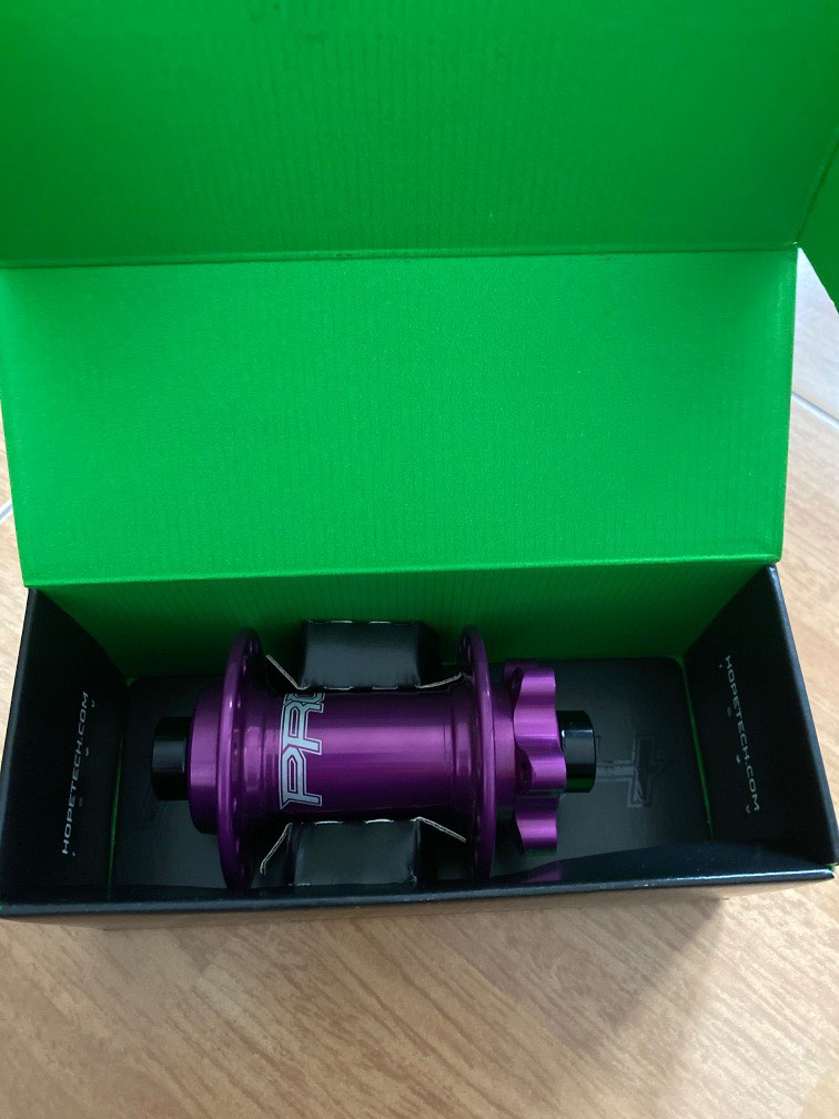 Hope Pro 4 Front 32H Purple 110mm X 15mm, Sports Equipment, Bicycles ...