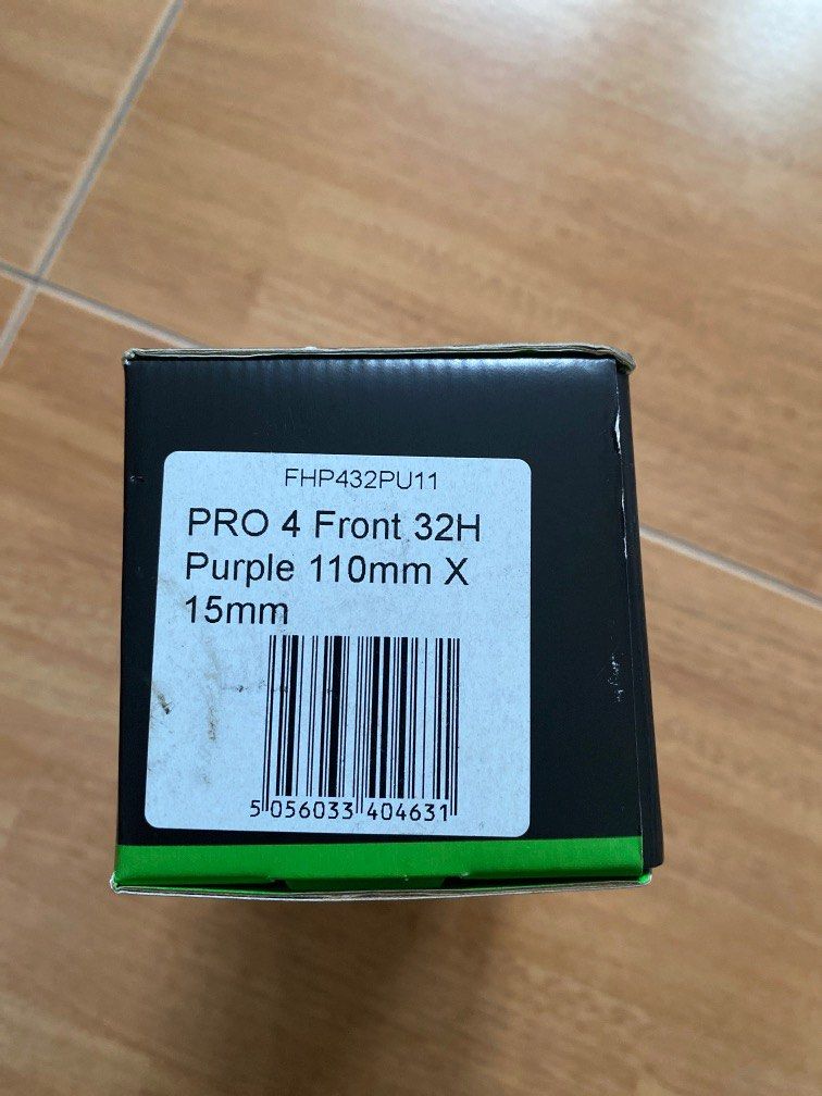 Hope Pro 4 Front 32H Purple 110mm X 15mm, Sports Equipment, Bicycles ...