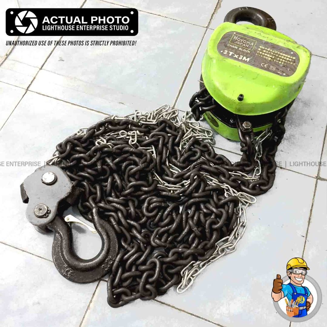 HOYOMA Japan Heavy Duty Chain Block (1Ton, 3Ton, 5Ton) LIGHTHOUSE ...