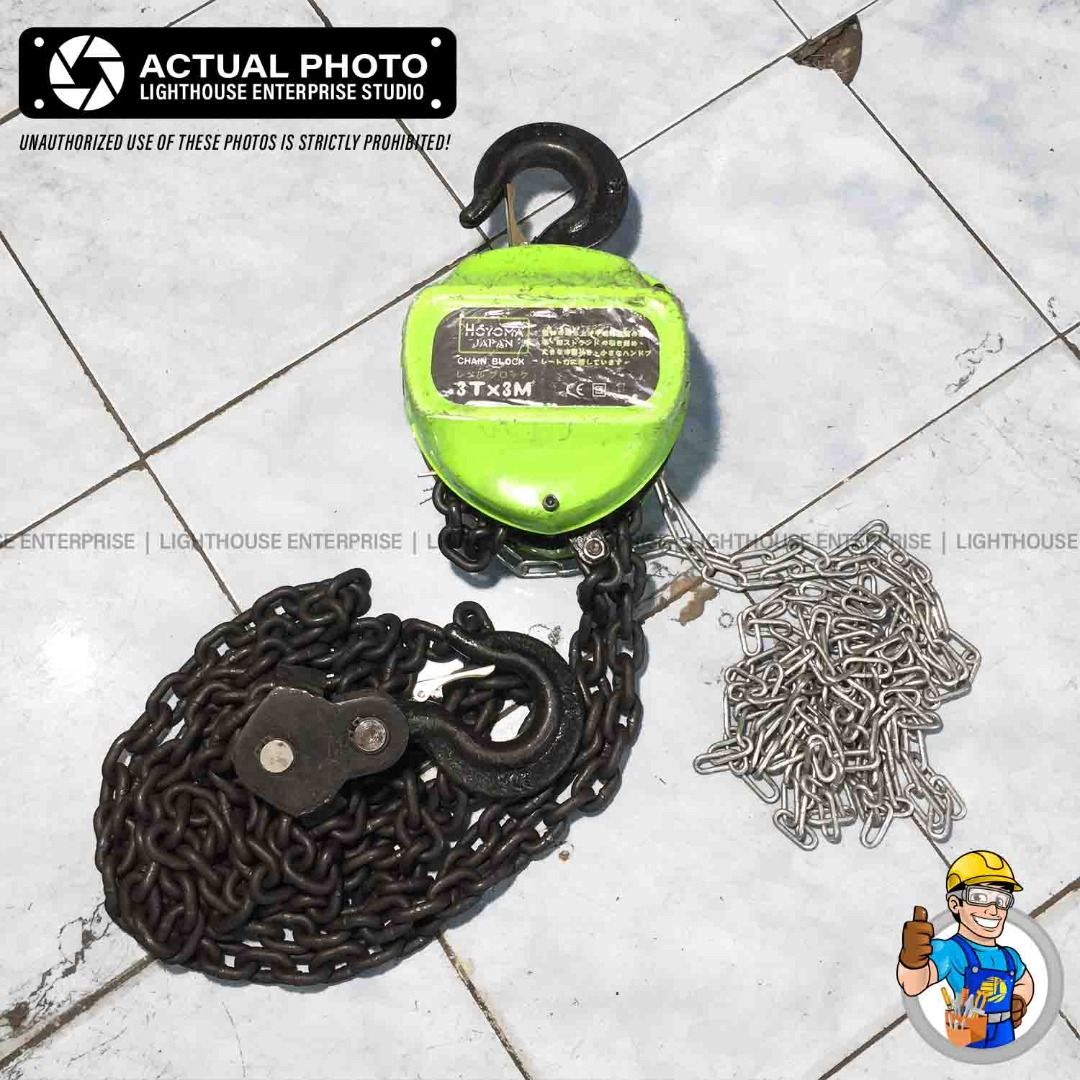 HOYOMA Japan Heavy Duty Chain Block (1Ton, 3Ton, 5Ton) LIGHTHOUSE ...