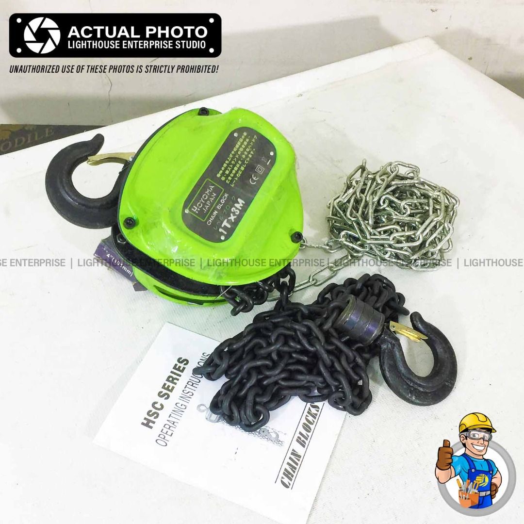 HOYOMA Japan Heavy Duty Chain Block (1Ton, 3Ton, 5Ton) LIGHTHOUSE ...