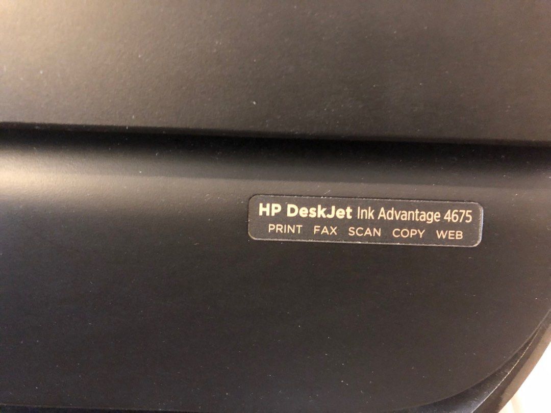 HP DeskJet Ink Advantage 4675 (with ink), Computers & Tech, Printers ...