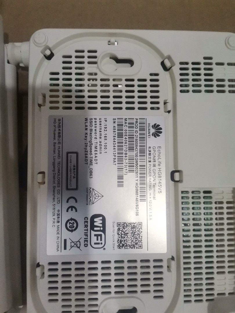 Huawei optical network modem, Computers & Tech, Parts & Accessories ...