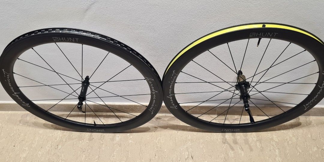 HUNT 50 carbon wheelset (700cc Rim Brake) #Option add on $500 for 11 ...