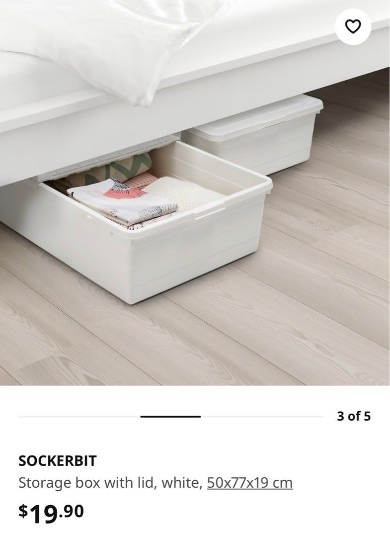 Ikea sockerbit storage box $10 each, Furniture & Home Living, Home ...