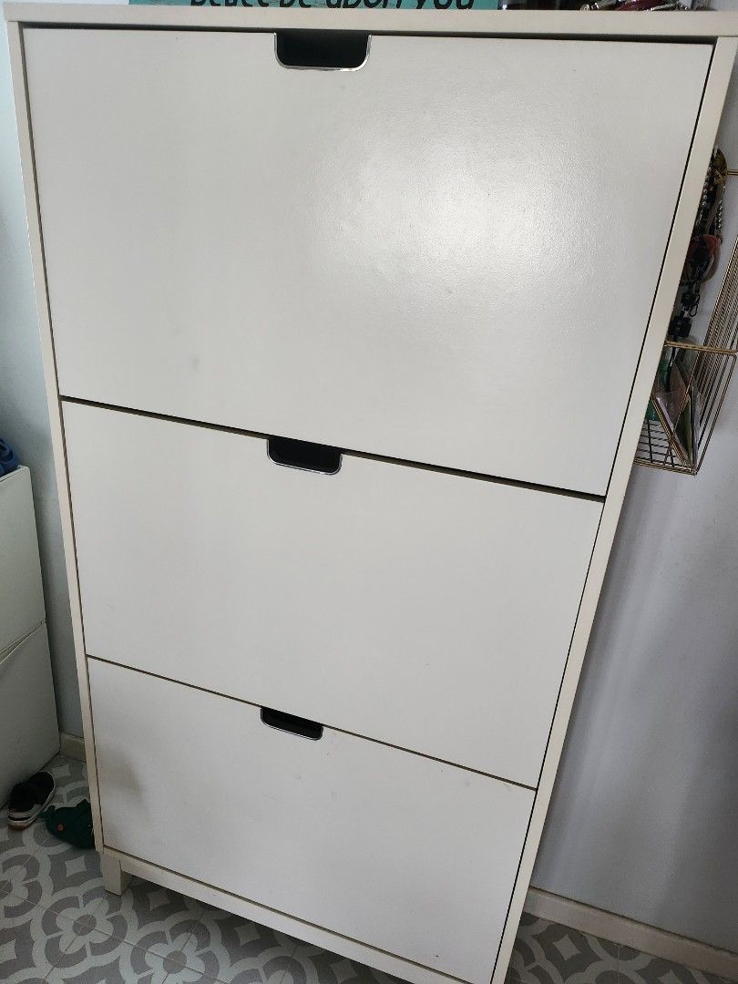IKEA Stall shoe cabinet white, Furniture & Home Living, Furniture, Shelves, Cabinets & Racks on ...