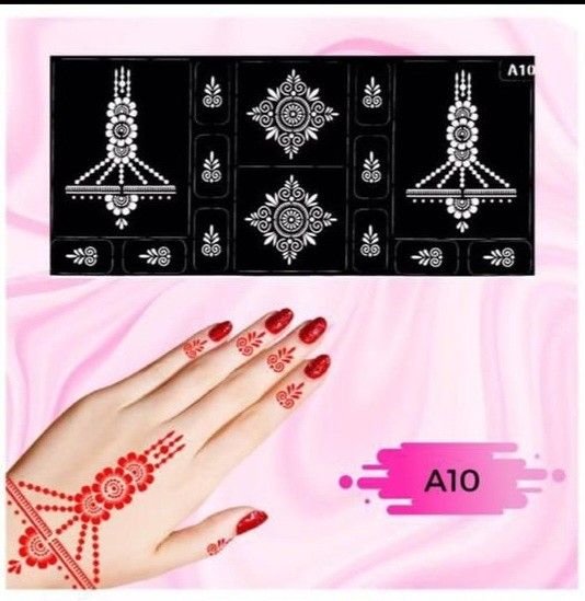 Inai Design Template, Beauty & Personal Care, Hands & Nails on Carousell