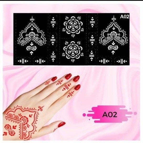 Inai Design Template, Beauty & Personal Care, Hands & Nails on Carousell