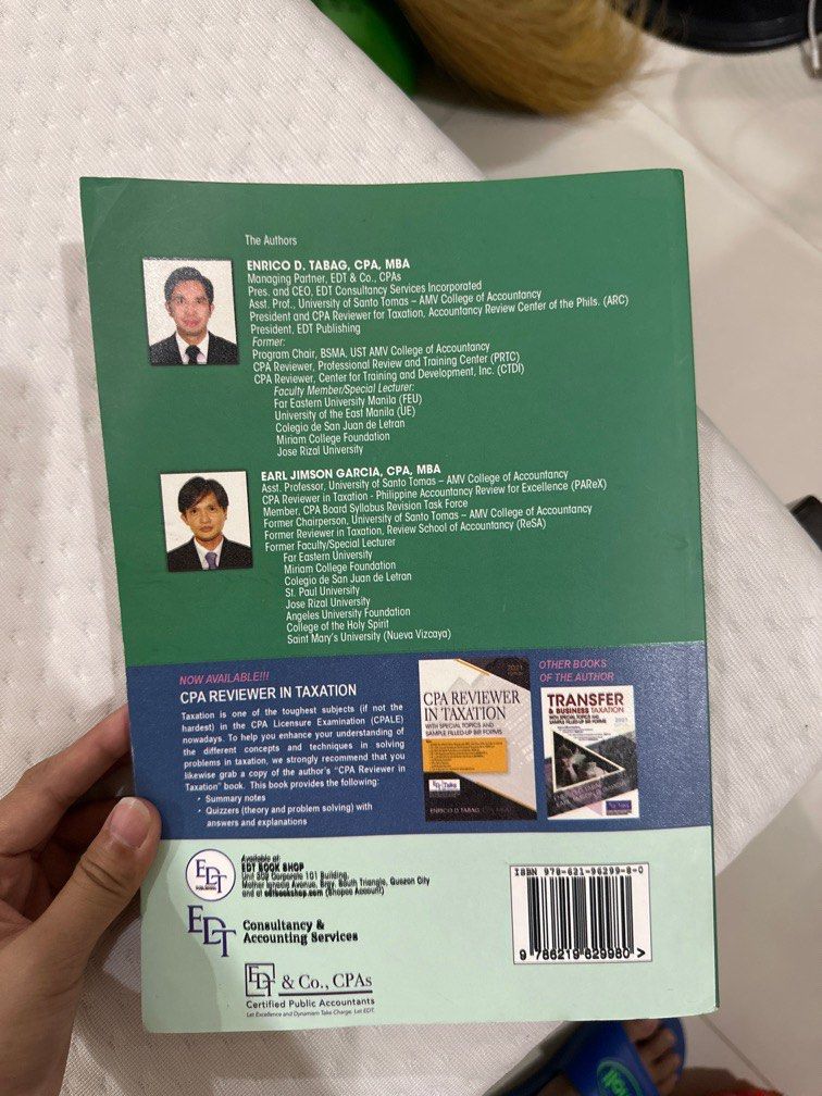 INCOME TAXATION 2021 EDITION ENRICO D. TABAG, Hobbies & Toys, Books ...