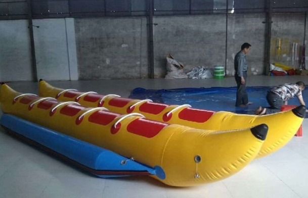 INFLATABLE BANANA BOAT 10 SEATERS DOUBLE TUBE, Sports Equipment, Sports ...