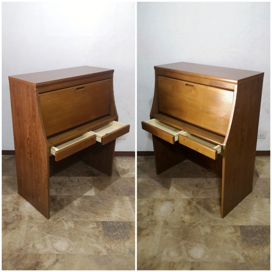 Japan study desk w/ drawers & power outlet, Furniture & Home Living ...