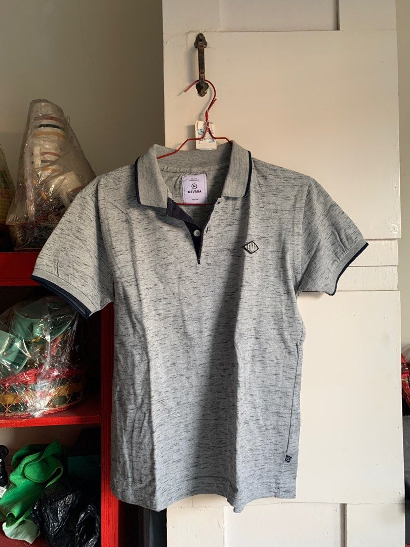 Kaos Polo Nevada M not Zara Bershka HnM, Fesyen Pria, Pakaian , Atasan ...