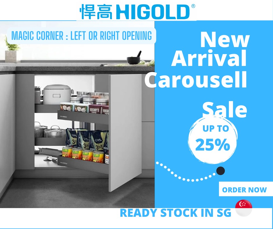 Kitchen Cabinet Magic Corner Drawer, Furniture & Home Living, Kitchenware & Tableware ...