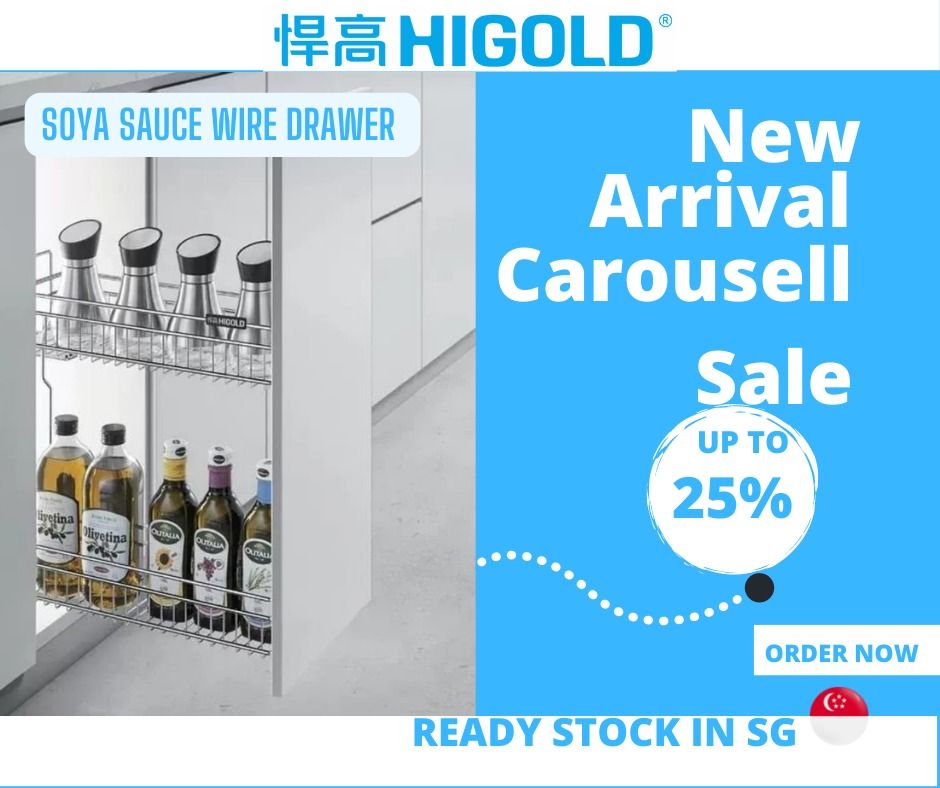 Kitchen Cabinet Soya Sauce Drawer, Furniture & Home Living, Kitchenware ...