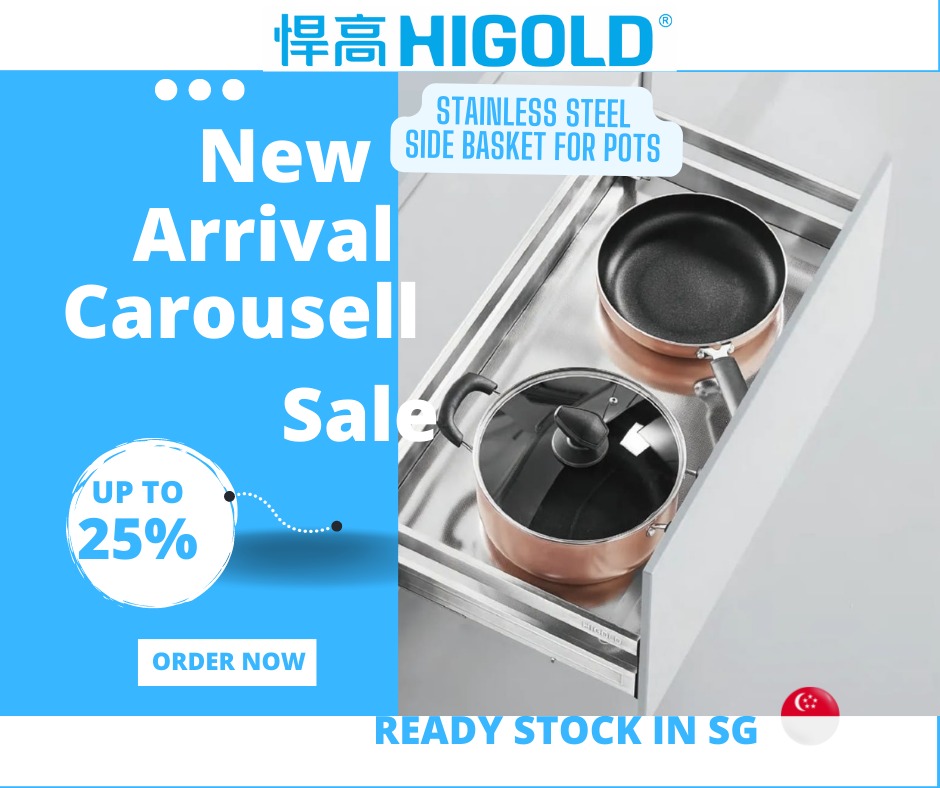 Higold Kitchen Cabinet Stainless Steel Drawer, Furniture & Home Living ...