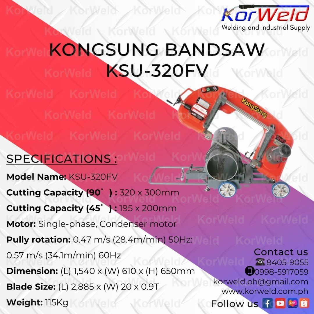 kongsung-bandsaw-ksu-320fv-commercial-industrial-construction-tools