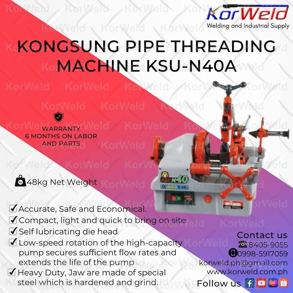Kongsung Pipe Threading Machine KSU-N40A, Commercial & Industrial ...