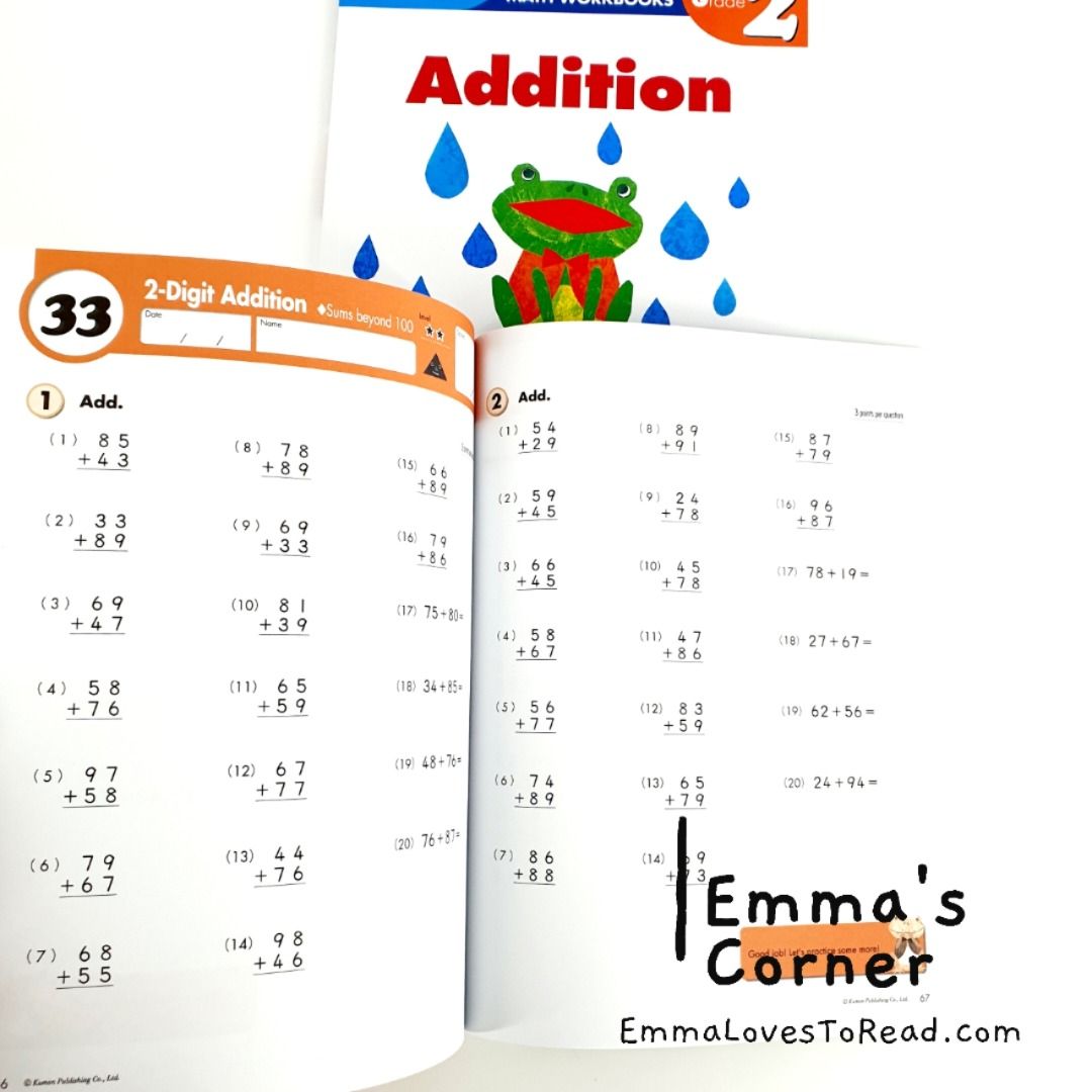 Kumon Math Workbooks, Hobbies & Toys, Books & Magazines, Children's ...