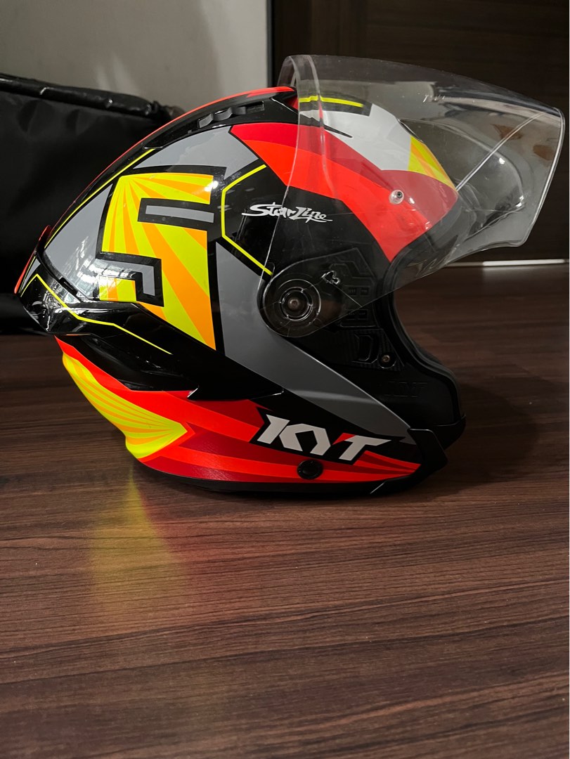Kyt NFJ helmet, Motorcycles, Motorcycle Apparel on Carousell