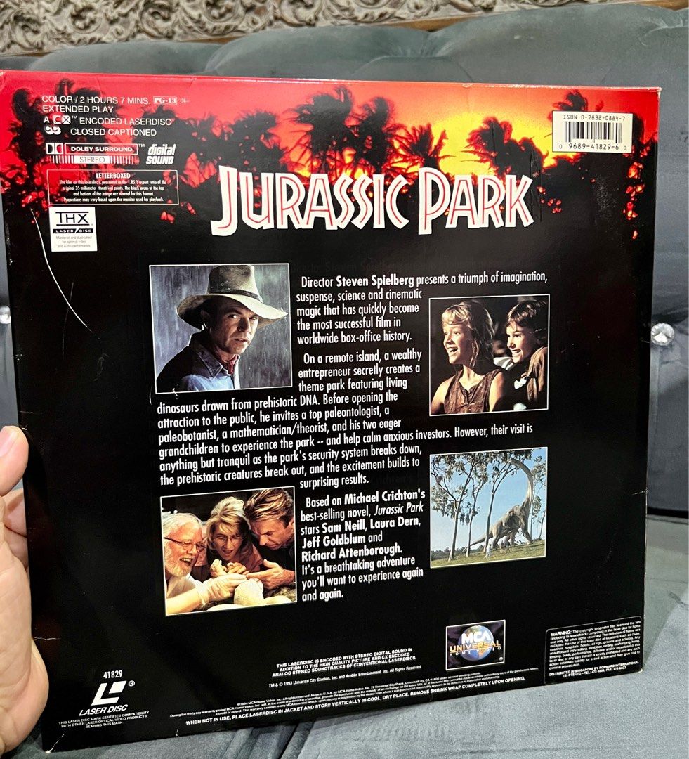 Laser Disc movie Jurassic Park, Hobbies & Toys, Music & Media, CDs ...