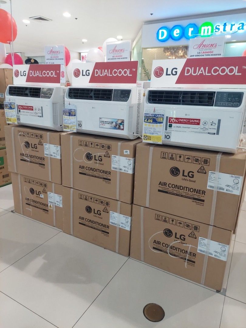 LG AIRCON WINDOW TYPE DUAL INVERTER 2023 MODEL, TV & Home Appliances ...