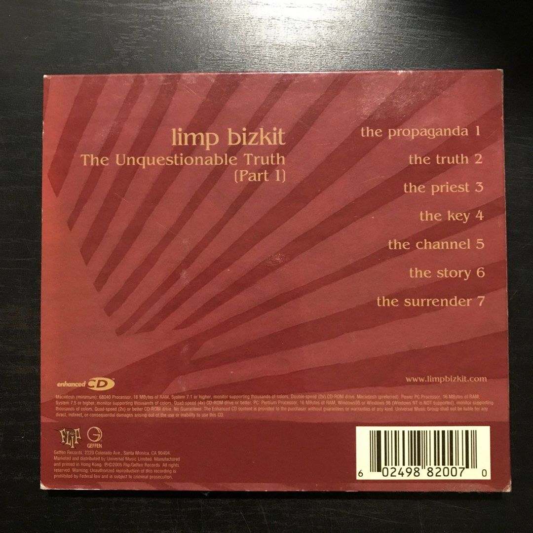 Limp Bizkit CD, Hobbies & Toys, Music & Media, CDs & DVDs on Carousell