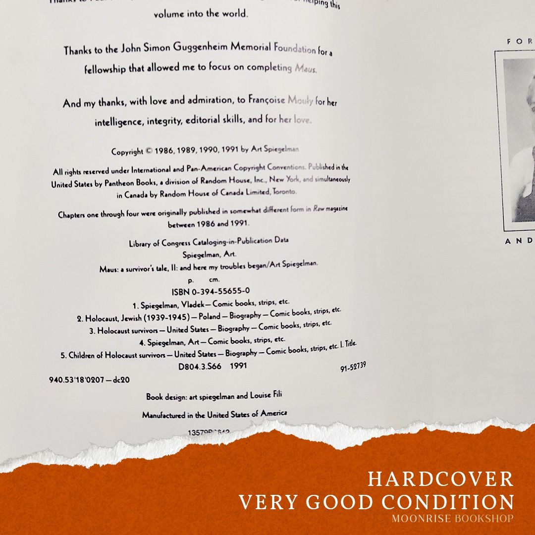 Maus 1 and 2 (2 Volume Box Set - Rare Edition, Hardcover) by Art ...