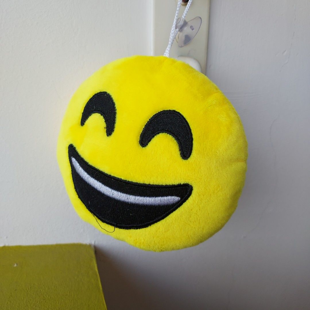 Medium Size Smiley Face Soft Toy, Hobbies & Toys, Toys & Games on Carousell