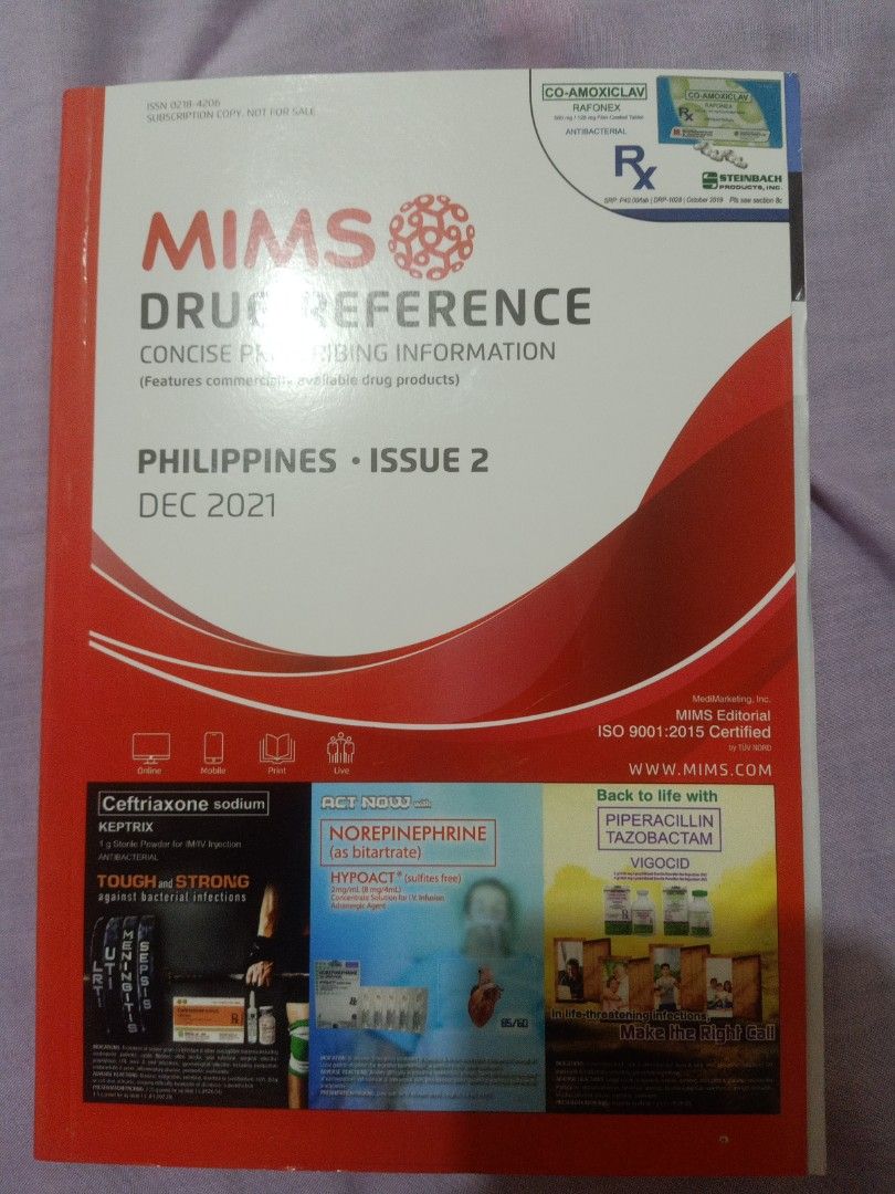 MIMS Handbook 2021, Hobbies & Toys, Books & Magazines, Textbooks on ...