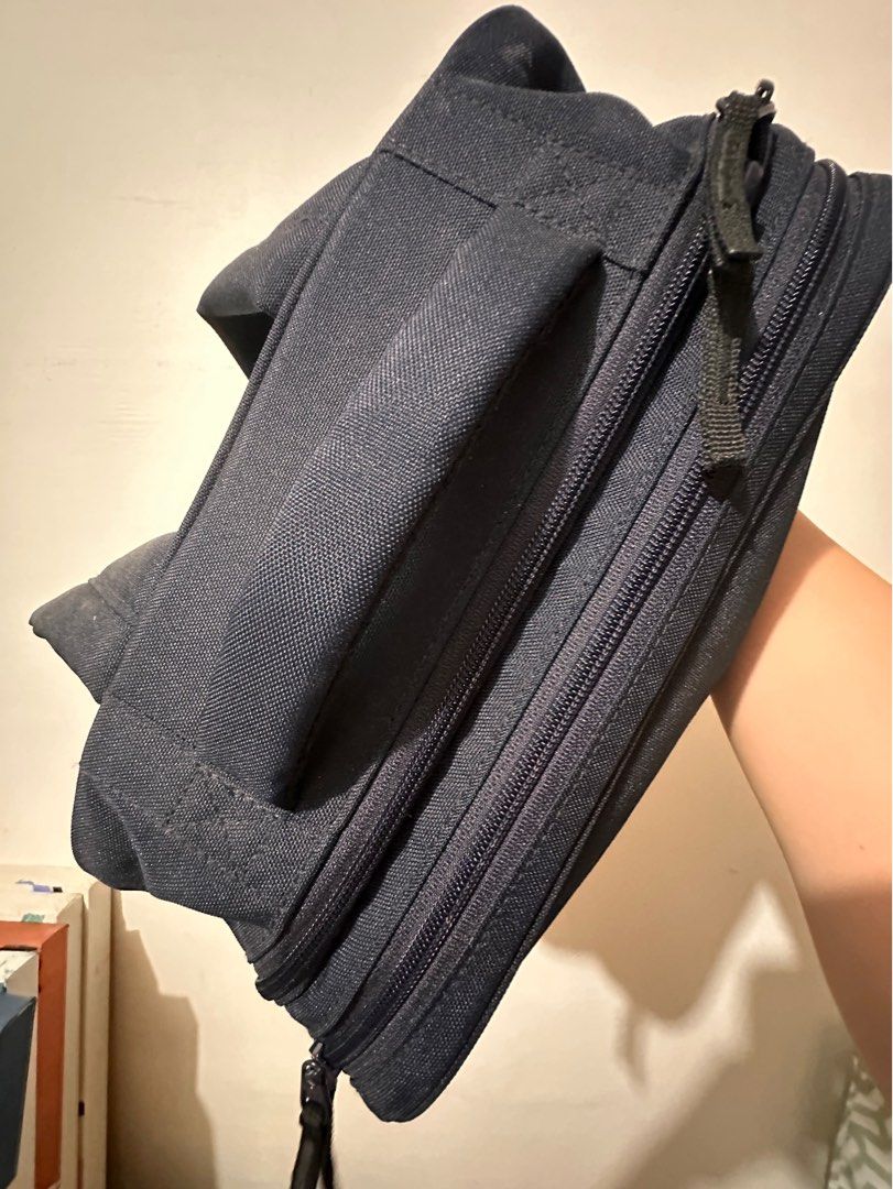 MUJI 2WAY BUSINESS BAG WITH LAPTOP STORAGE NAVY, Luxury, Bags & Wallets ...