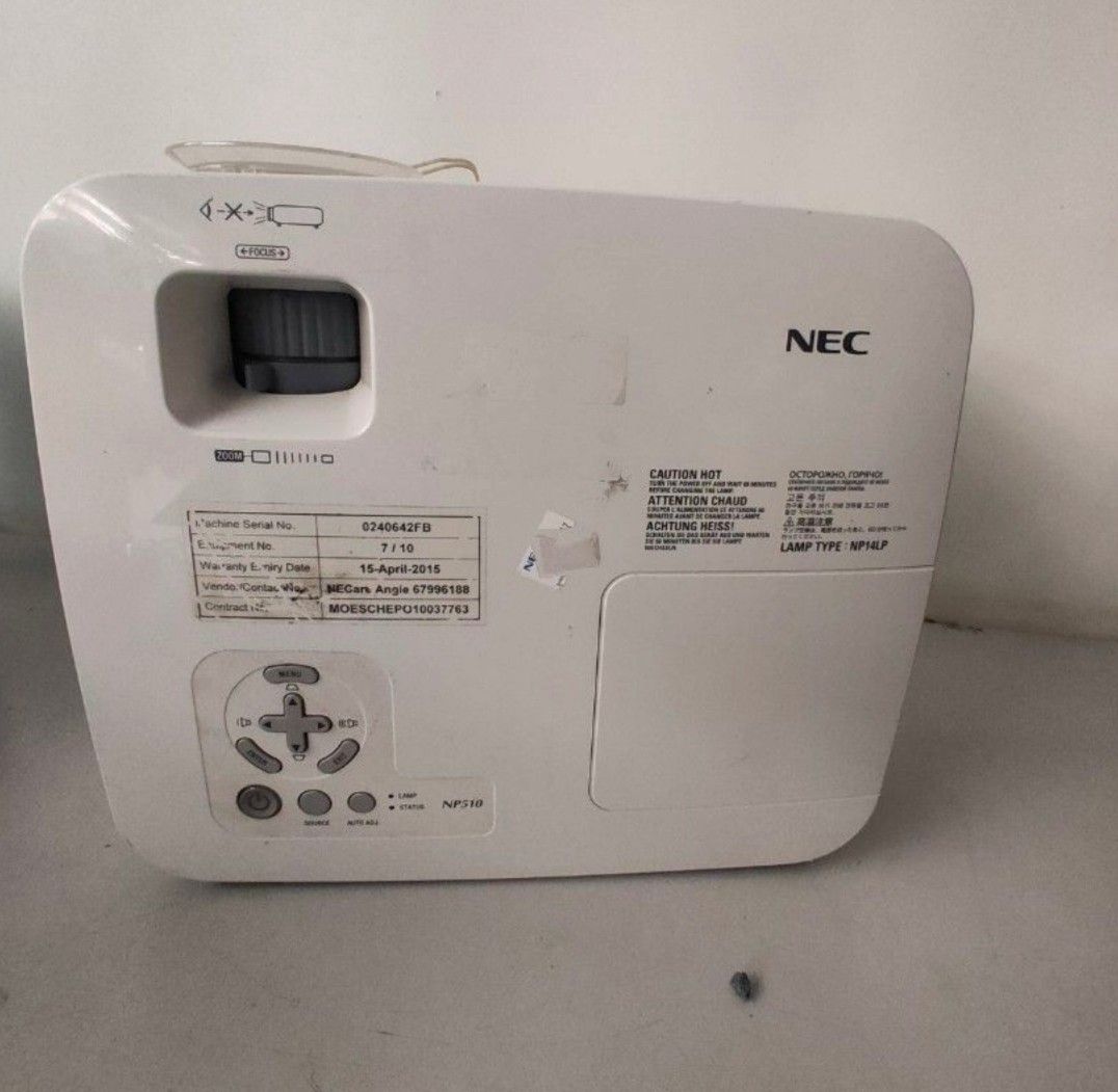 NEC NP 510 LCD Projector 3000 Lumens For Sale @$200 each(AAR 1710)(B1), Computers & Tech, Office ...