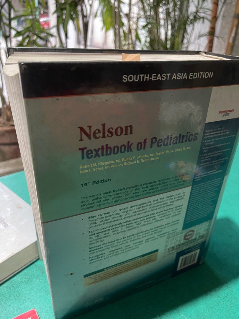 (WITH FREE DEV PSYCH BOOK) NELSON TEXTBOOK OF PEDIATRICS (19th Edition ...