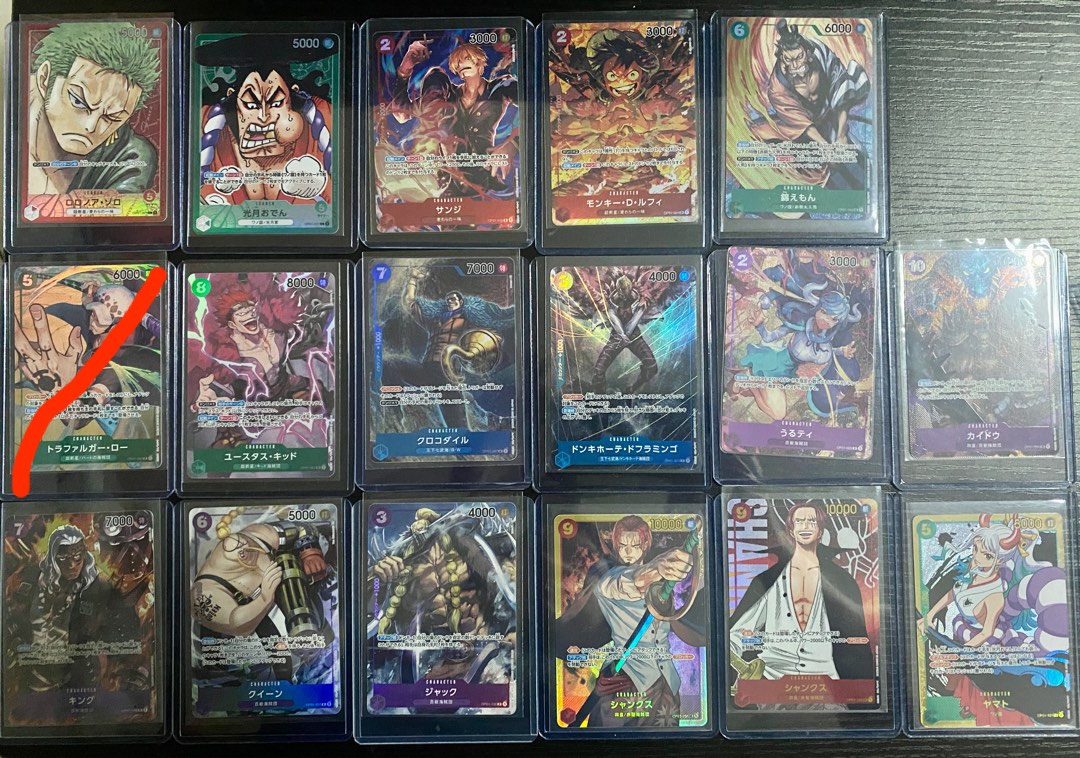 One Piece OP01 OP-01 OP1 Romance Dawn TCG Cards Leader Ldr AA Parallel ...