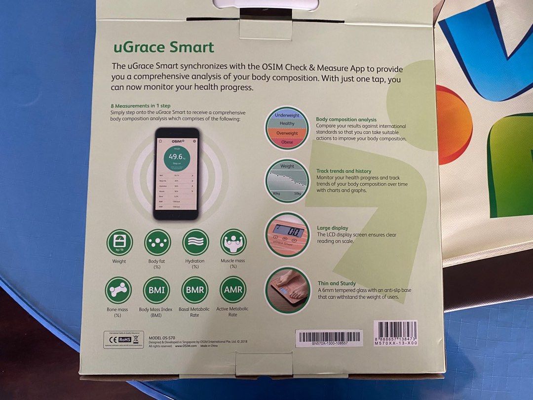 Osim UGrace Smart Body Composition Monitor, Health & Nutrition, Health ...