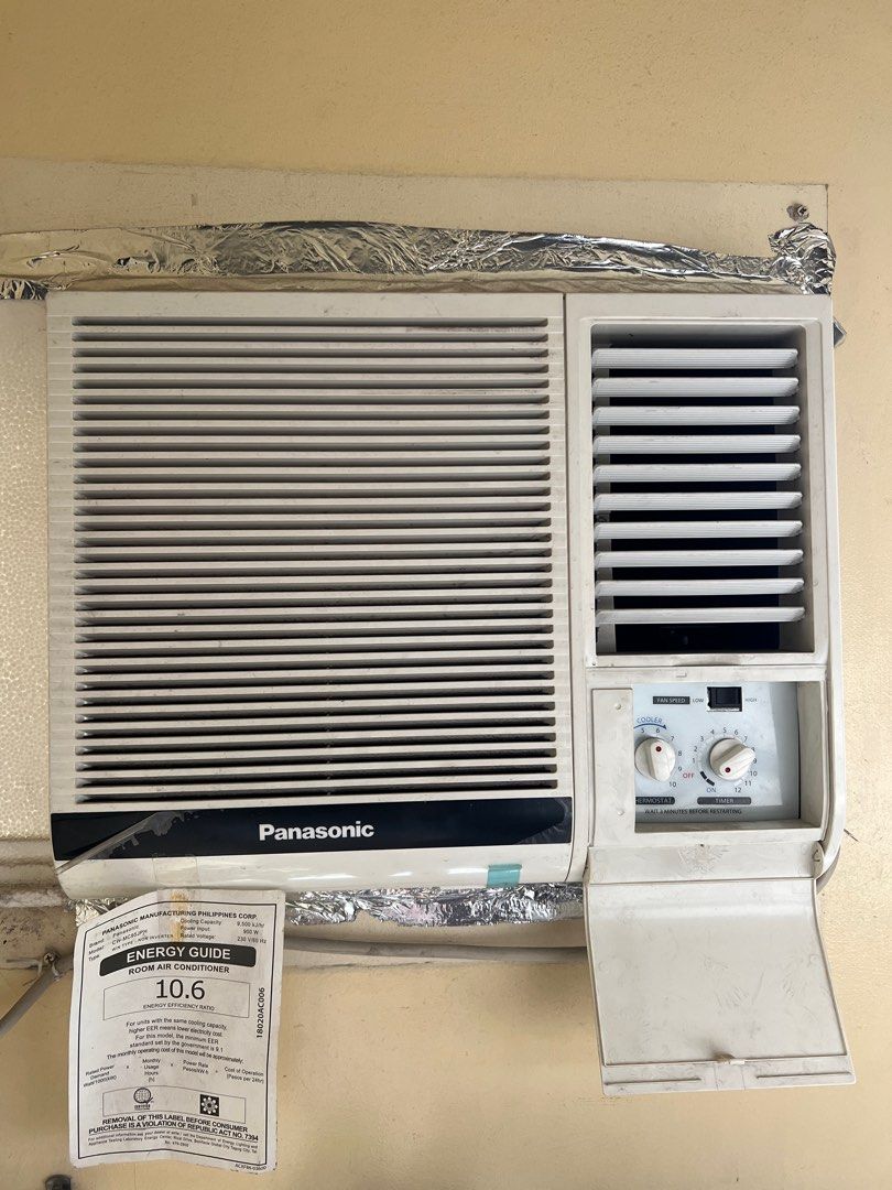Panasonic Window Type 1HP, TV & Home Appliances, Air Conditioning and ...