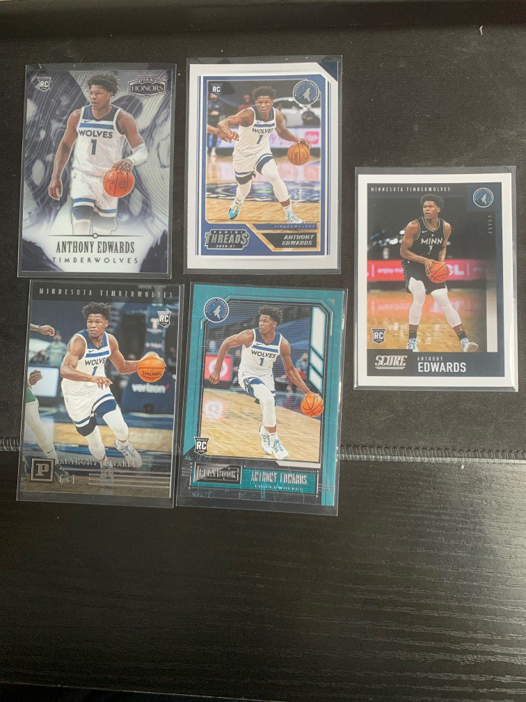 Panini NBA Minnesota Timberwolves Anthony Edwards RC cards, Hobbies ...