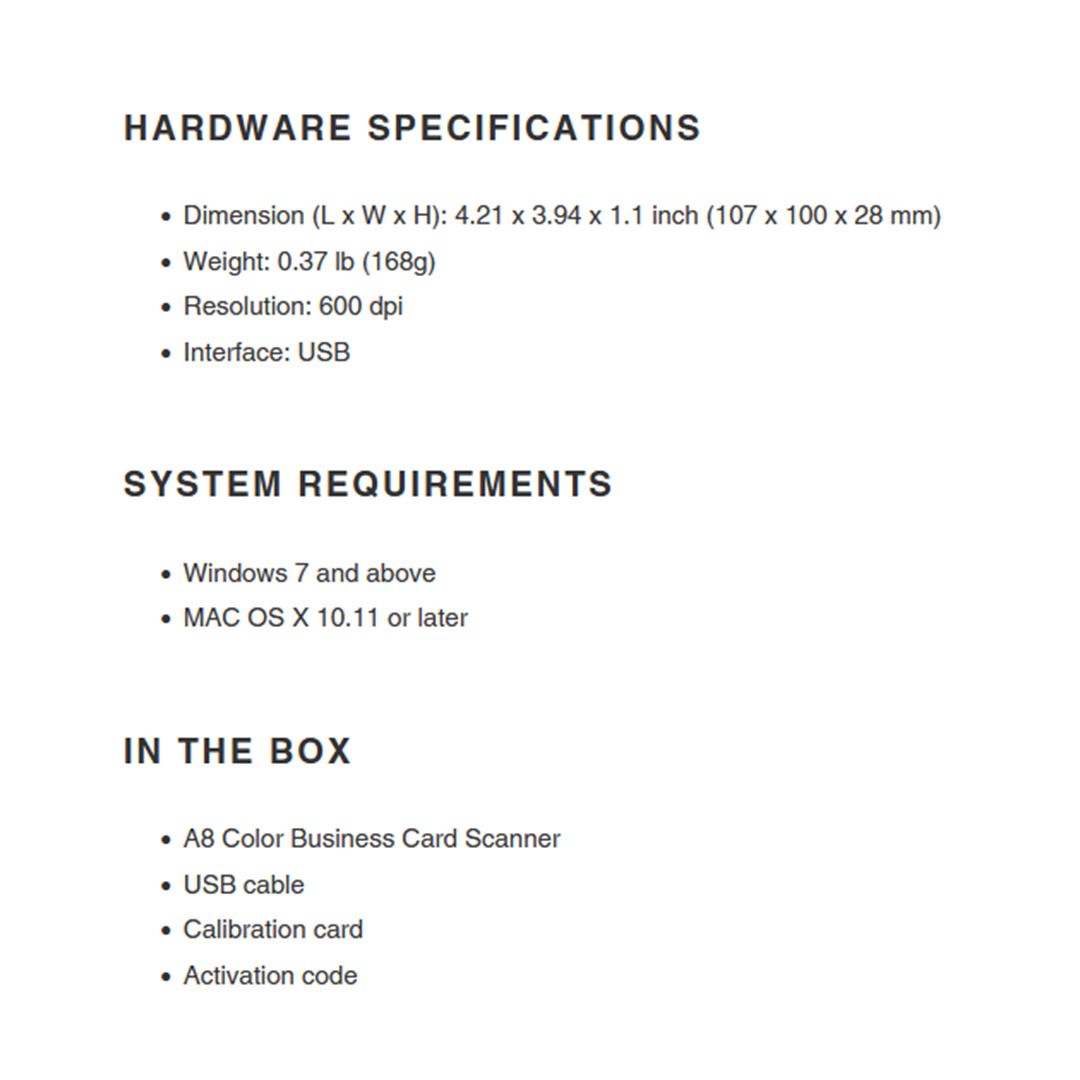 PenPower WorldCard Pro Business Card Scanner (Win/Mac) - Local ...