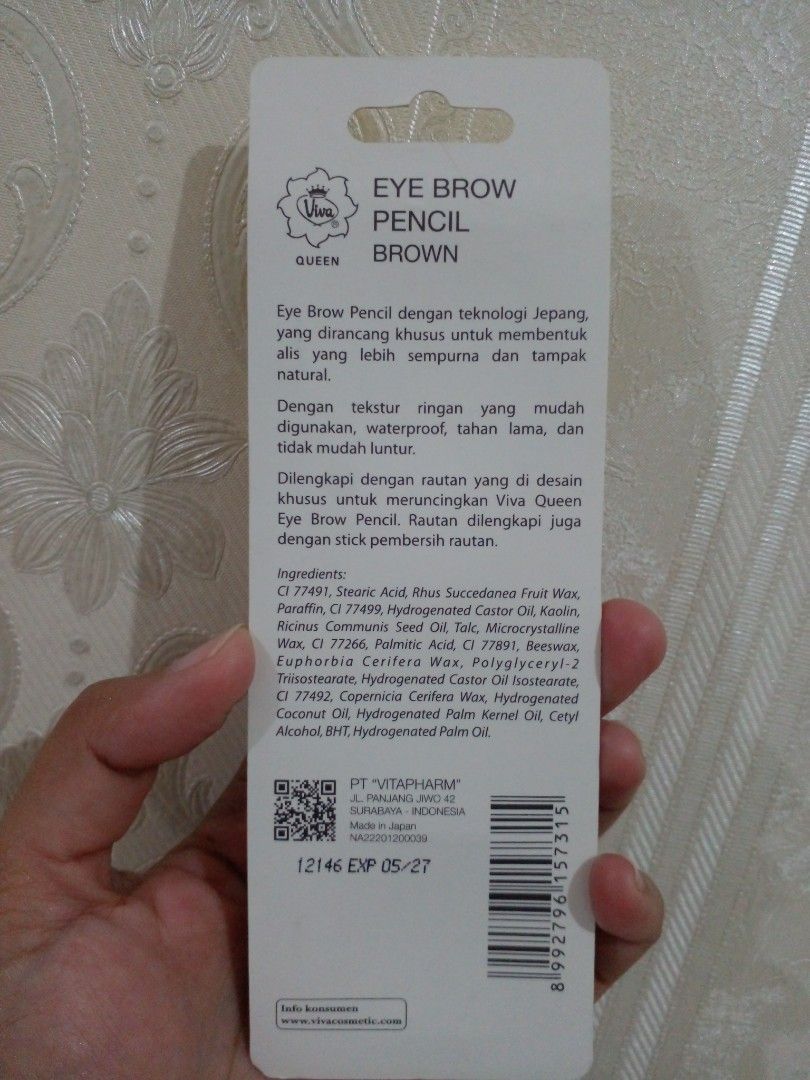 Pensil Alis Viva Brown Eye Brow Pencil Viva #viva, Kesehatan & Kecantikan, Rias Wajah di Carousell
