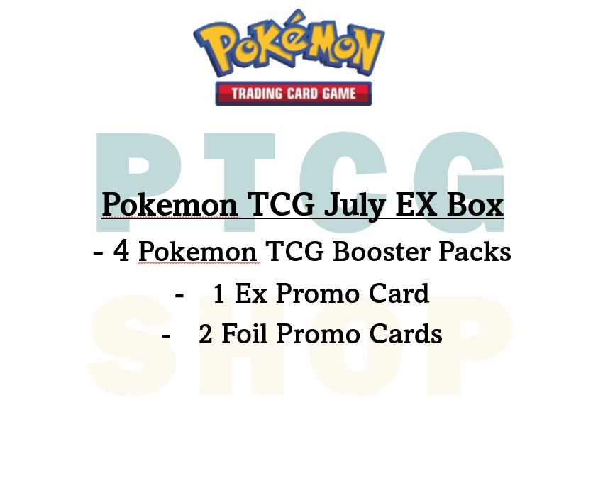 (PO) Pokemon TCG July EX Box - Scarlet and Violet cards Booster pack ...