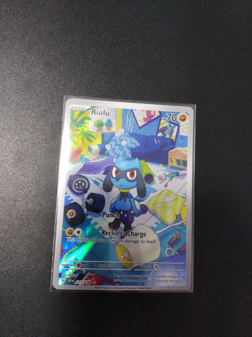 Pokemon Tcg Riolu Illustration Rare Scarlet And Violet Base Set