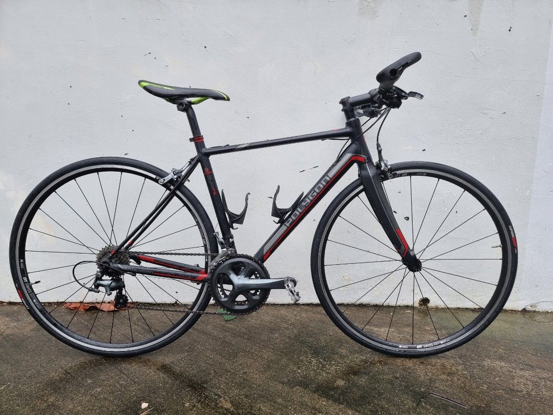Polygon Helios F5 DT Swiss Wheelset Tiagra 4700 Flat Bar Road Bike ...