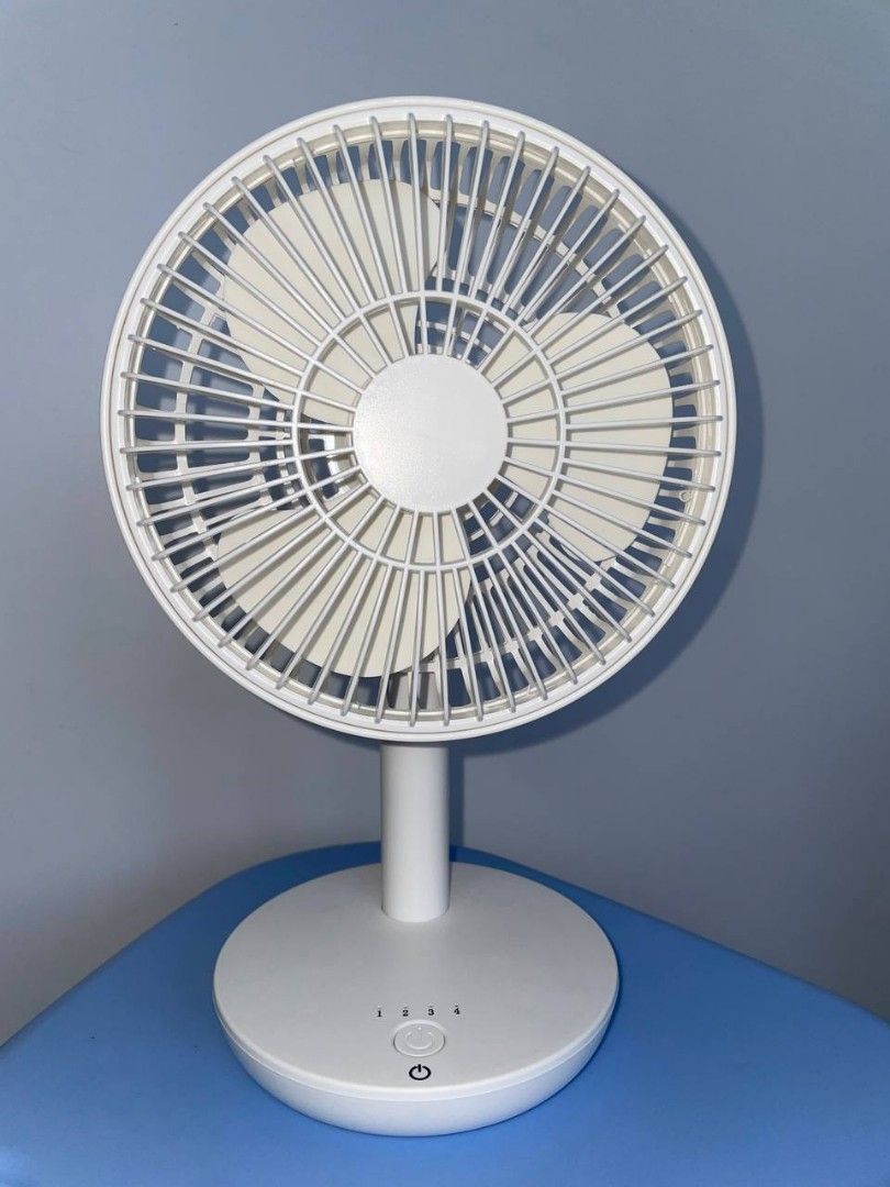 portable desk table mini stand fan usb chargable white, Furniture ...