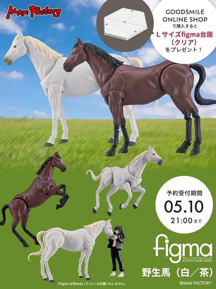 Pre Order Figma Wild Horse (White/Brown) on Carousell