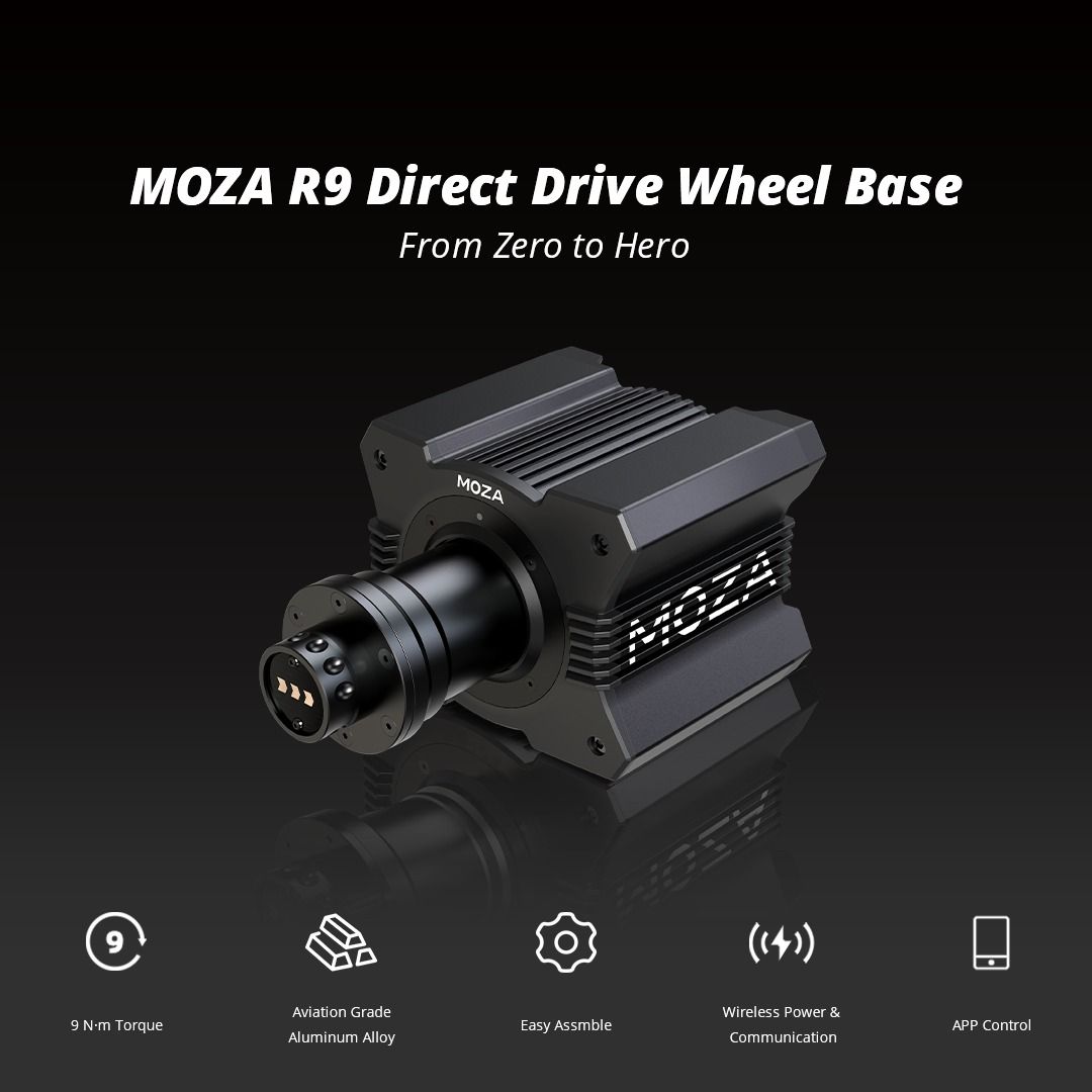 Moza R9V2 + FSR Wheel - Moza Racing, Video Gaming, Gaming Accessories ...