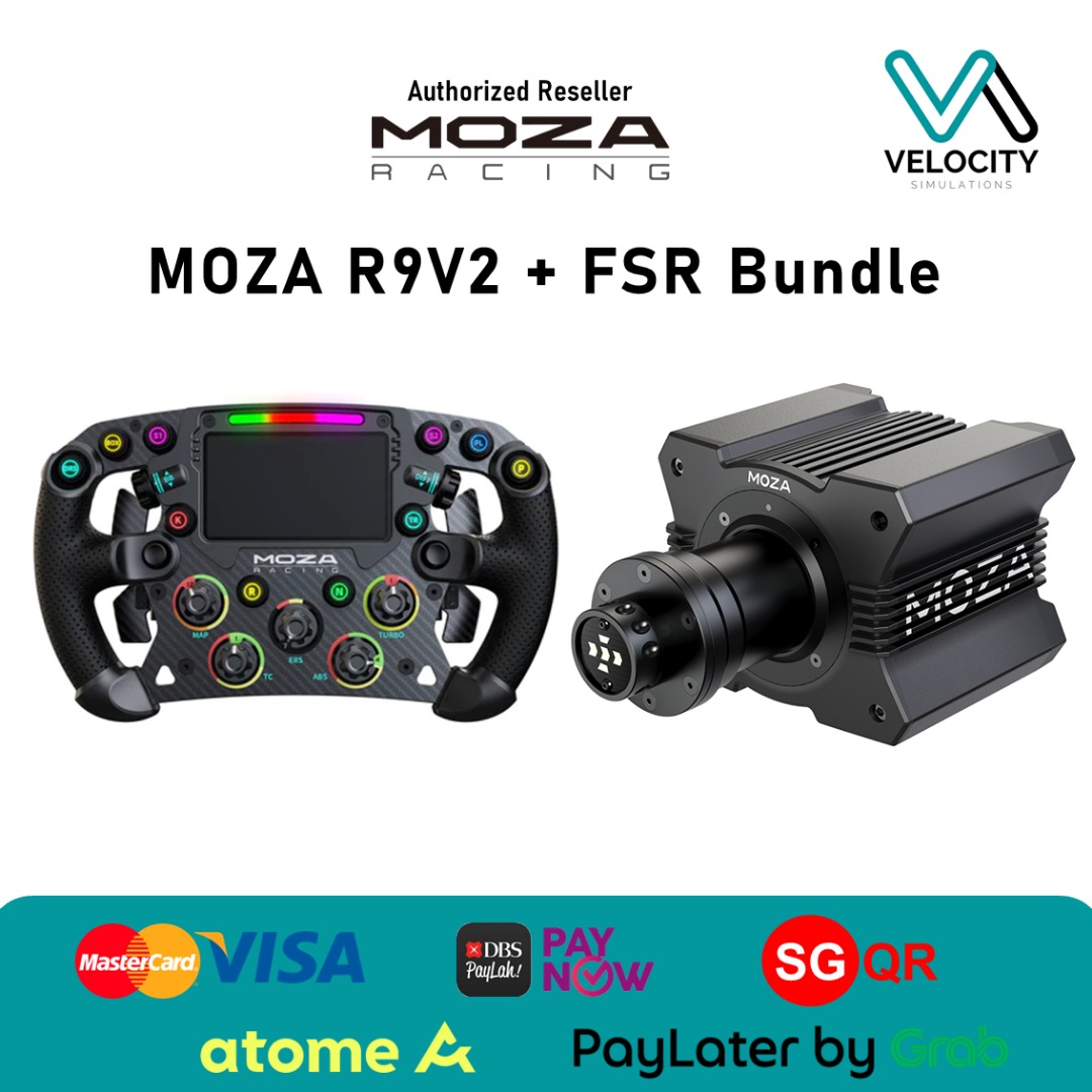 Moza R9V2 + FSR Wheel - Moza Racing, Video Gaming, Gaming Accessories ...