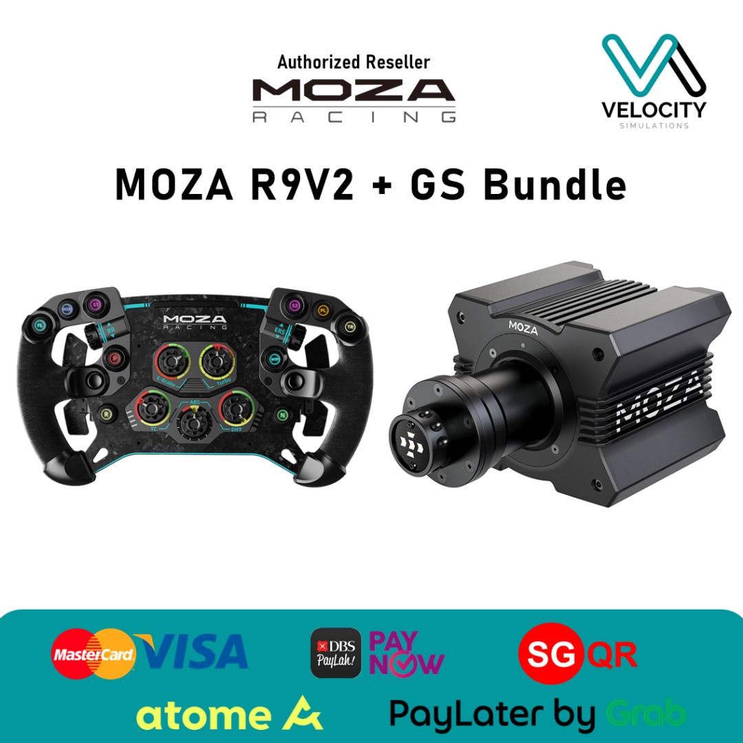 Moza R9V2 + GSV1 Bundle - Moza Racing, Video Gaming, Gaming Accessories ...