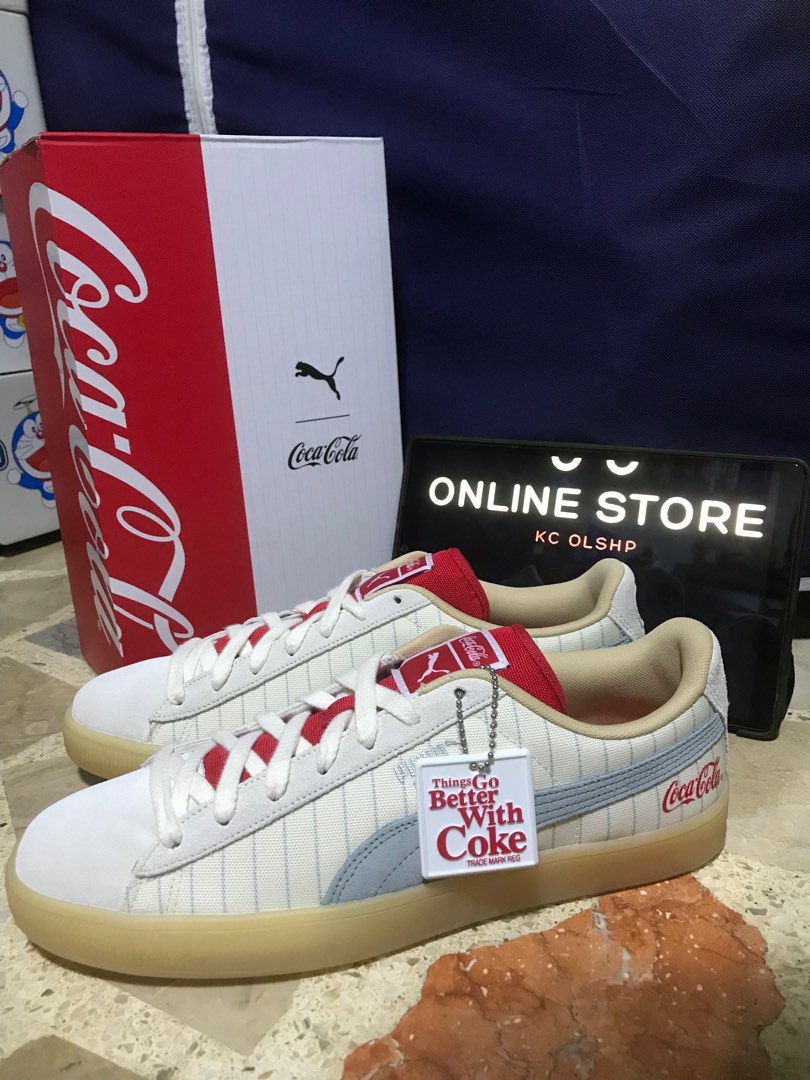Puma Suede Coca Cola, Men's Fashion, Footwear, Sneakers on Carousell